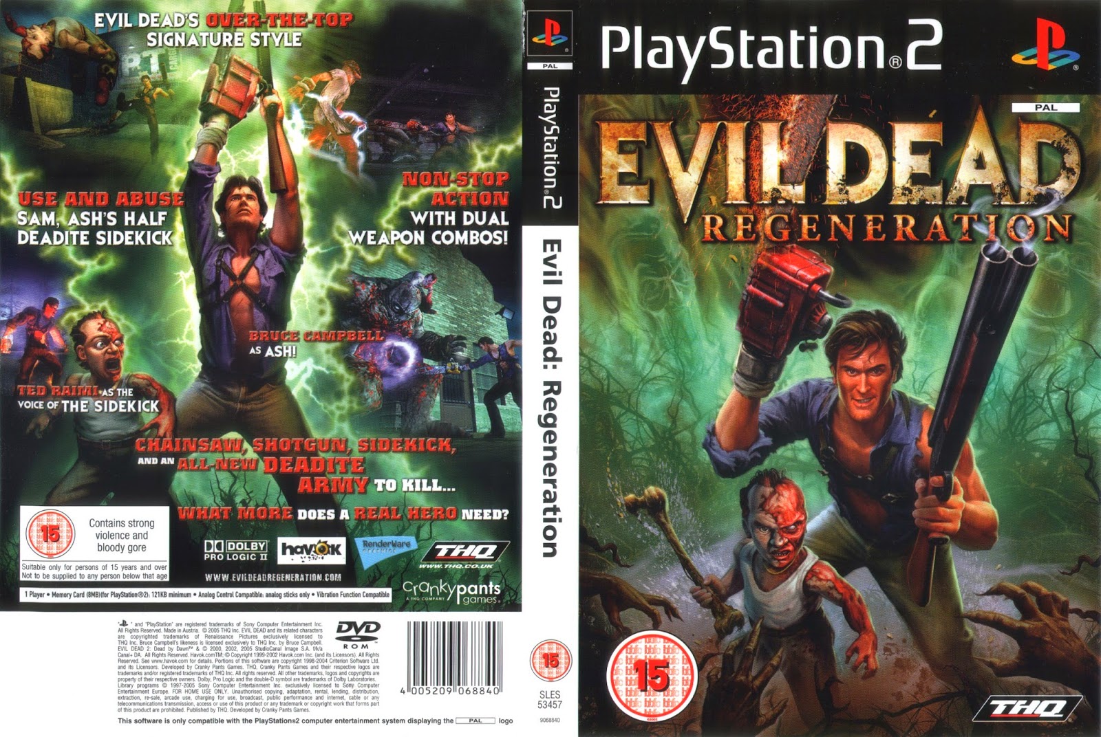 Coleccion Caratulas PS2: Evil Dead Regeneration